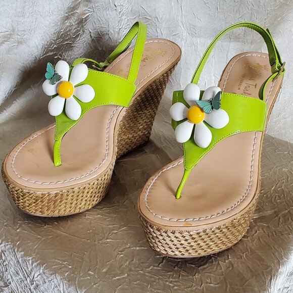 Miss Trish | Shoes | Daisy Wedge Sandals | Poshmark